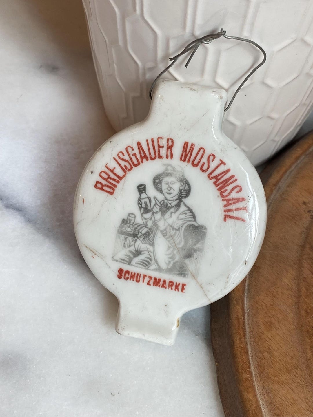 Gorgeous Antique German Stoneware Beer Growler Lid With Hanger - Etsy