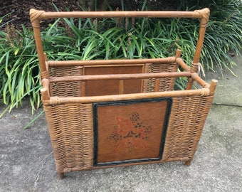 Bamboo Magazine Rack | Etsy