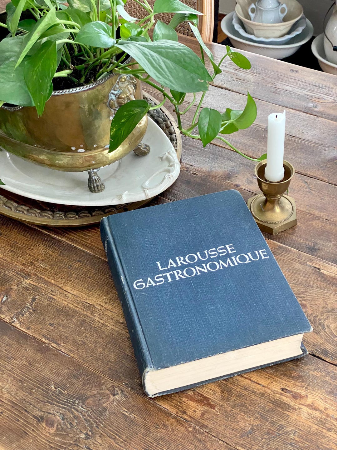 Vintage Larousse Gastronomique Book: French Cookbook & Wine ...