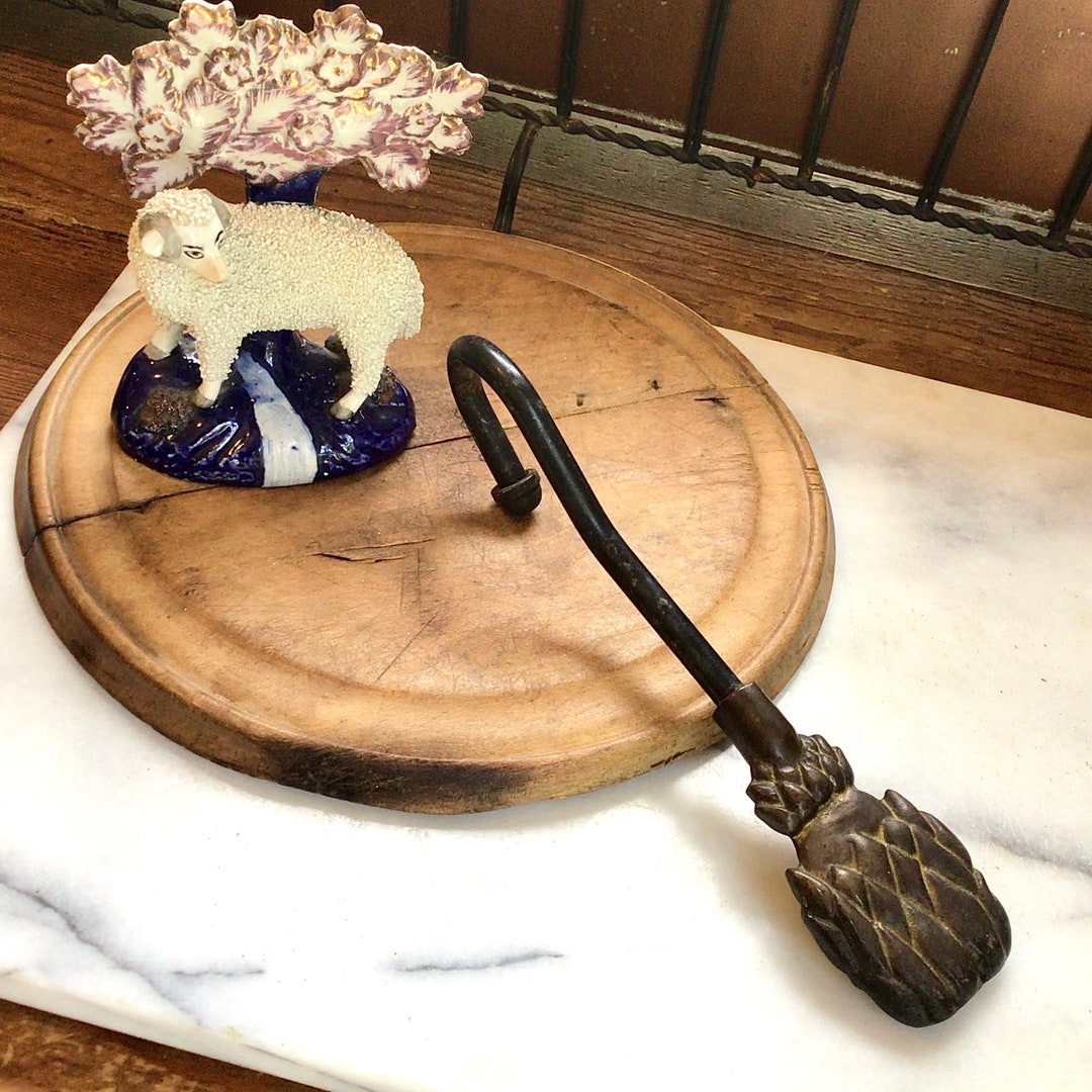 Brass & Cast Iron Pineapple Damper Pull Polish or Keep This Great ...