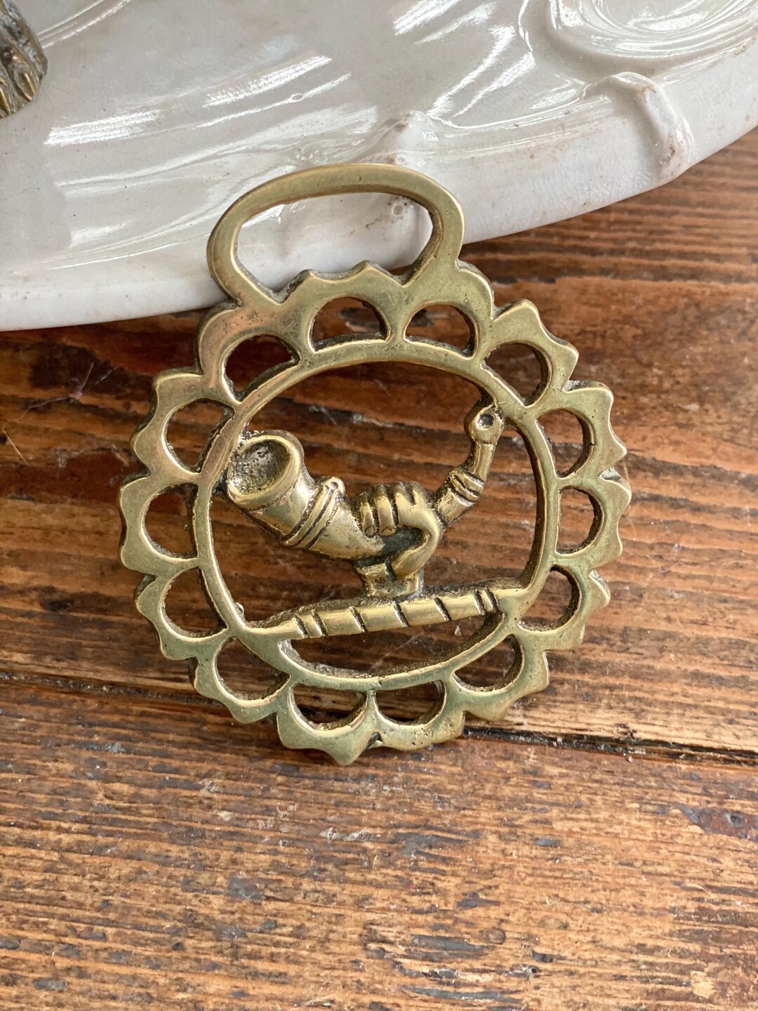 Gorgeous English Horse Brass Fox Hunt Trumpet - Etsy