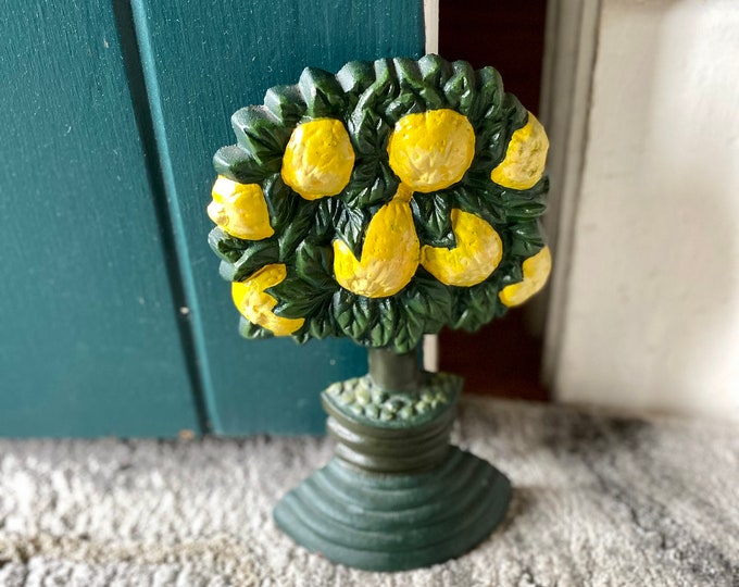 Fabulous Lemon Tree Topiary Doorstop Classic Style! - Etsy