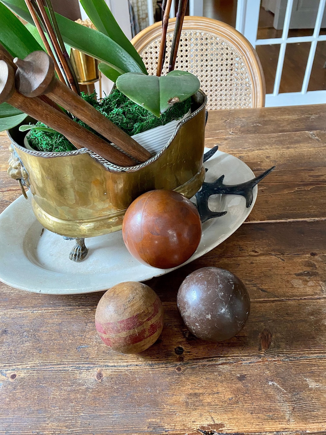 Set of 3 Antique English Balls Rich Vibrant Colors and so Much Yummy ...