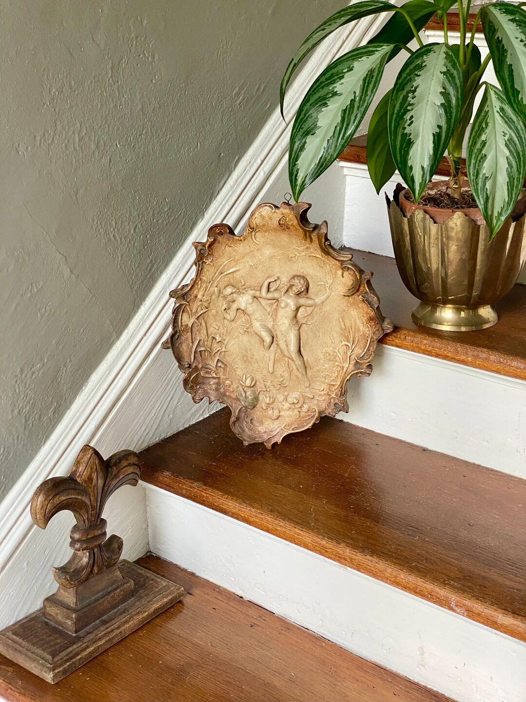 Magnificent Italian Plaster Garden Nymphs Wall Art - Etsy