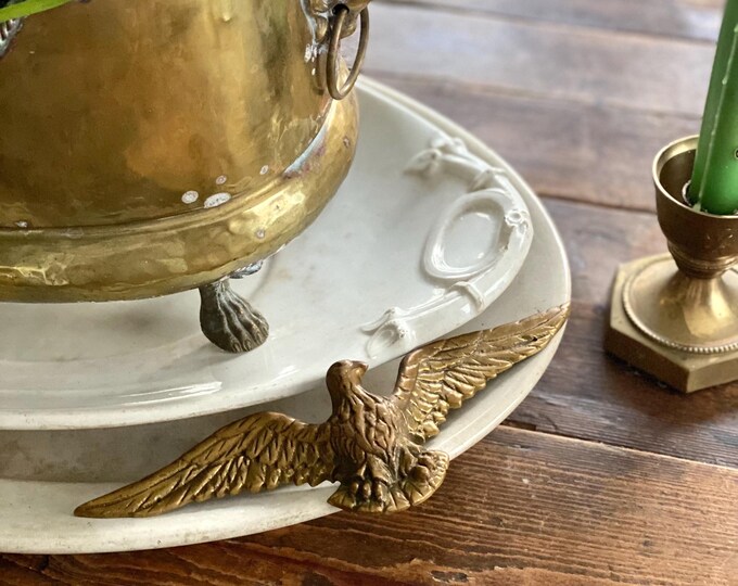Beautiful Vintage Brass Wall Mount Eagle - Etsy