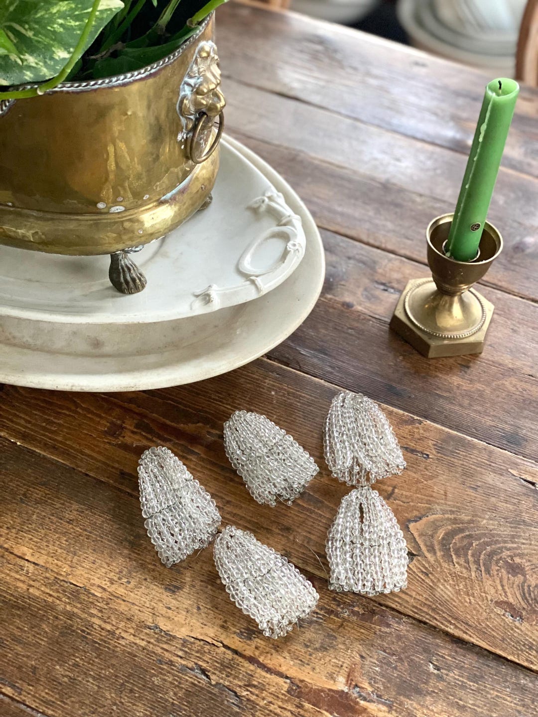 Spectacular Set of 5 Antique Glass Bulb Covers - Etsy