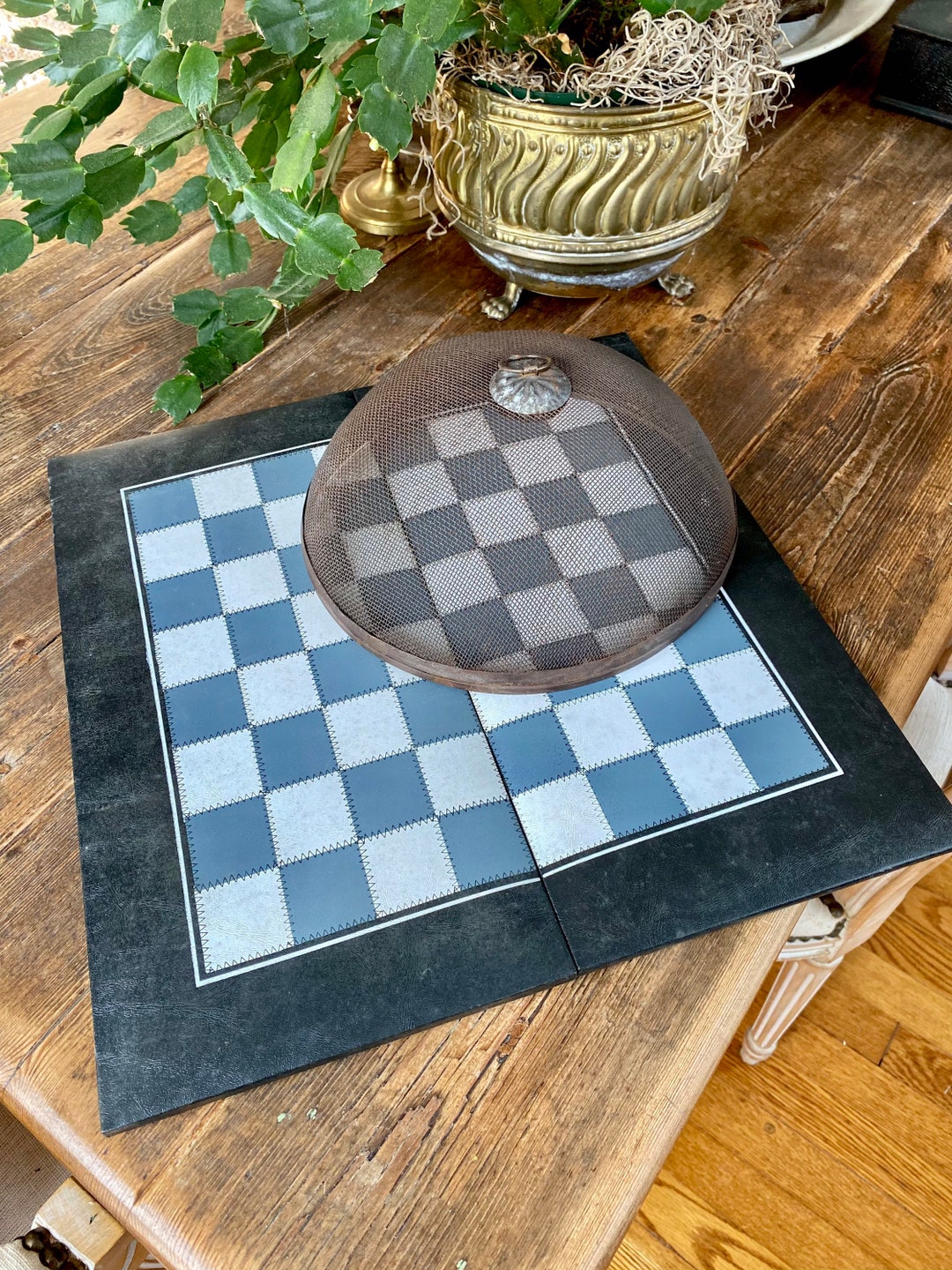 Fun Chess or Checkerboard Style Decor Centerpiece Base or Prop as a ...