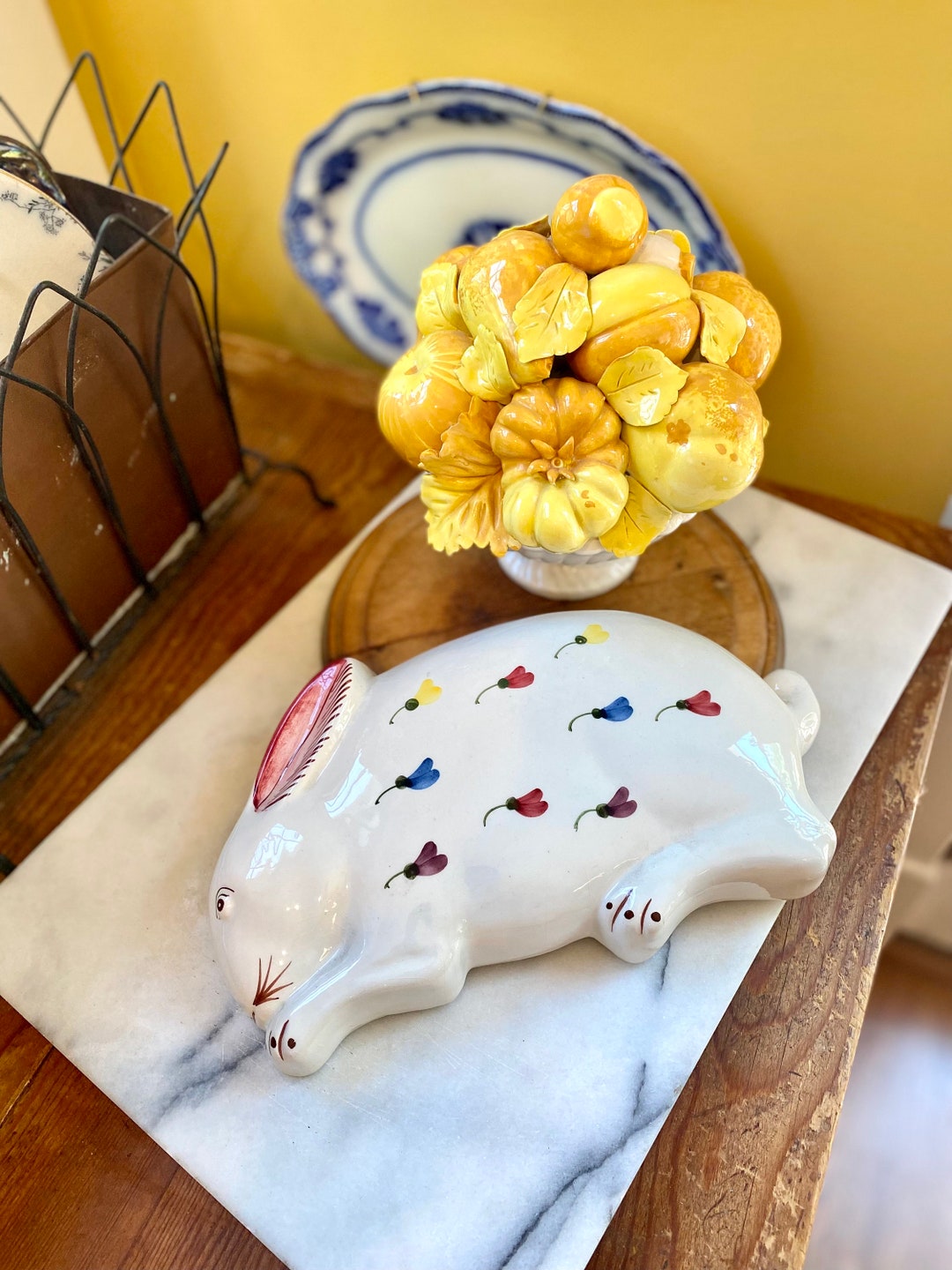 Adorable Italian Rabbit Wall Decor or Shelfie - Etsy