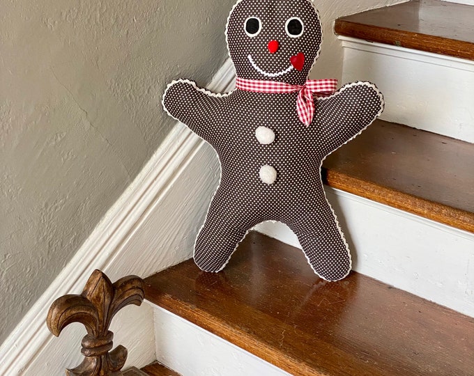 Adorable Handmade Gingerbread Man That Sweet Face! - Etsy