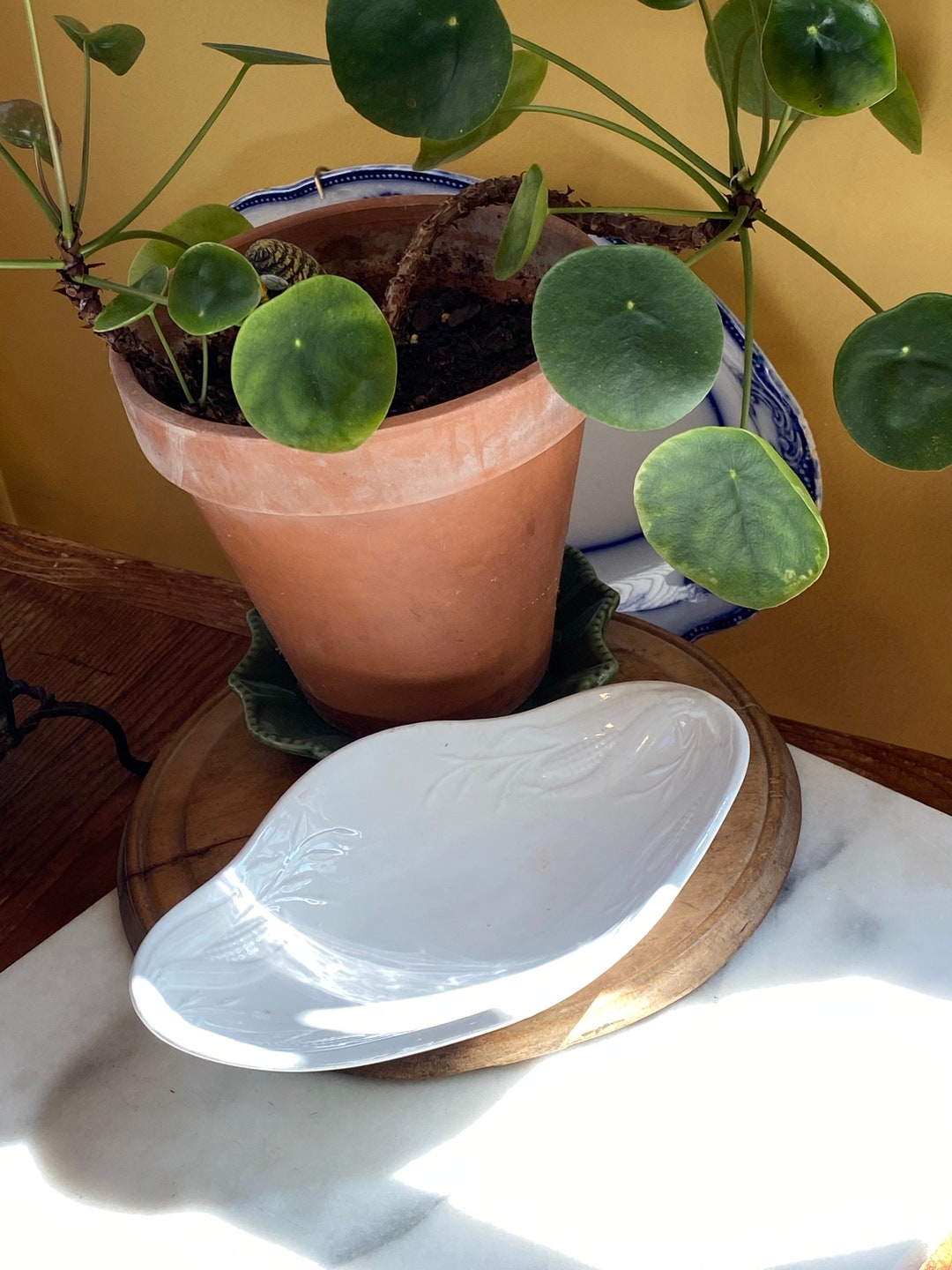Antique English Ironstone Spoon Rest Dish - Etsy