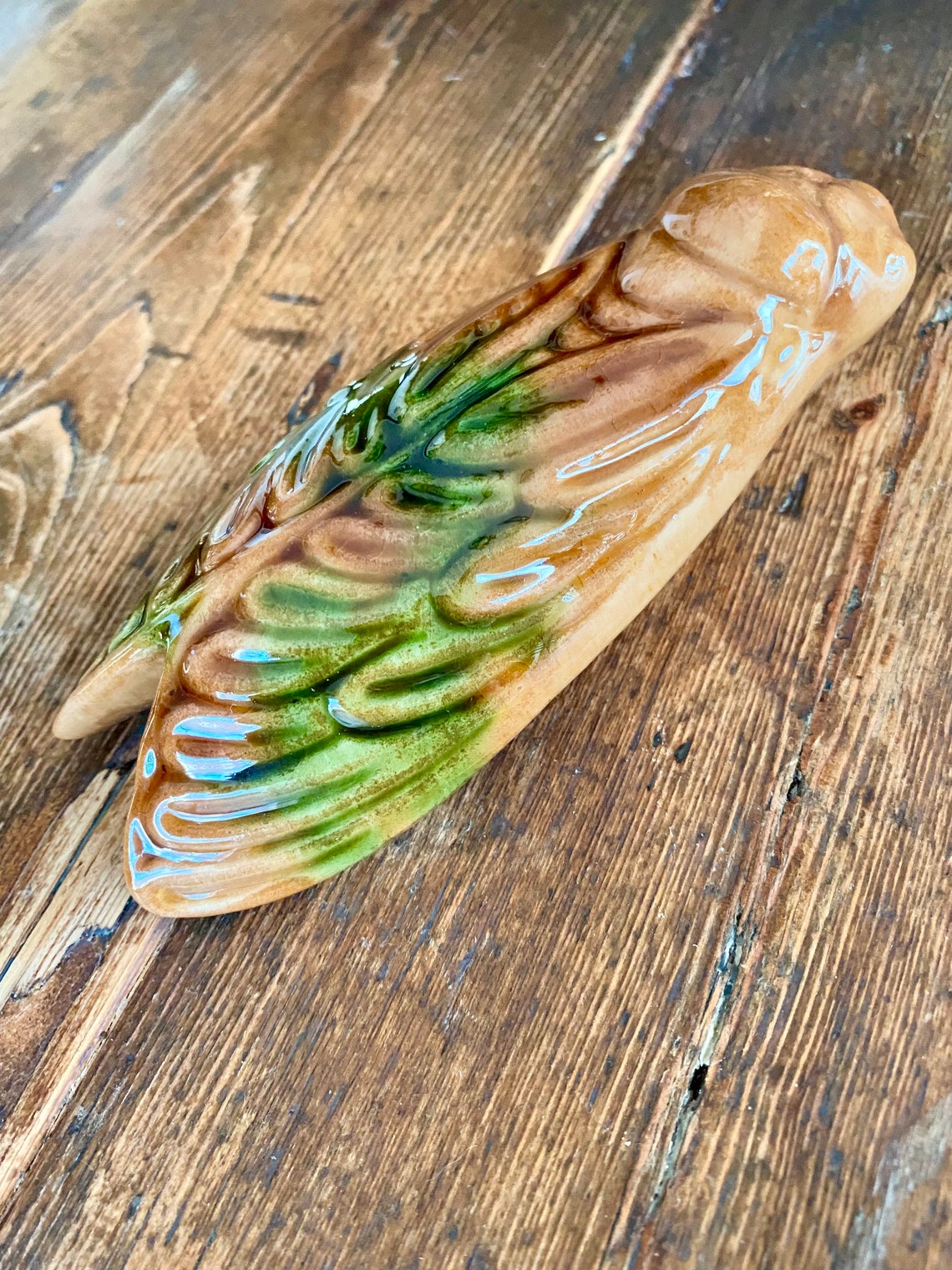 GORGEOUS Vintage French Cicada Wall Pocket Those COLORS - Etsy