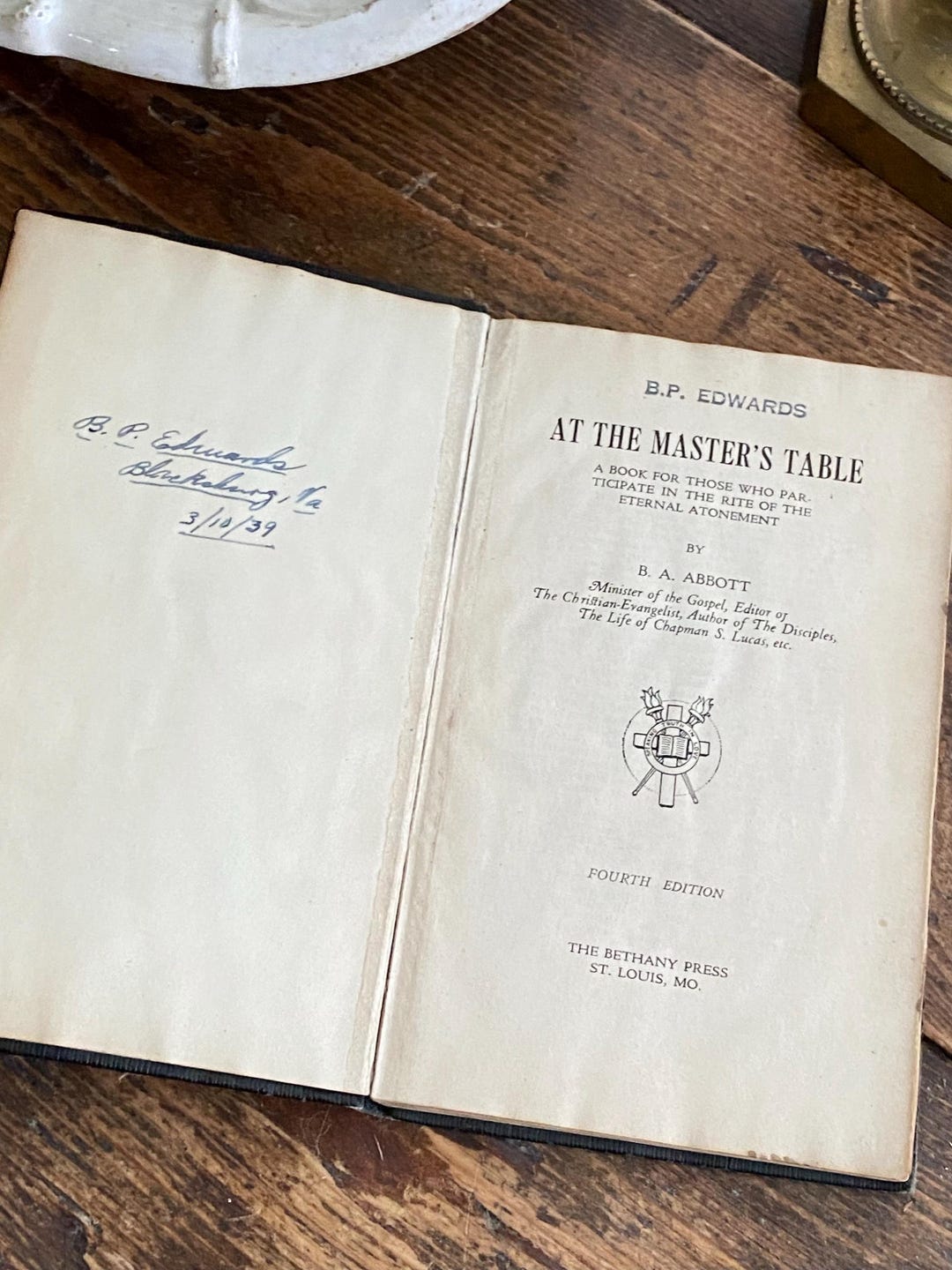Vintage Book: at the Master's Table - Etsy