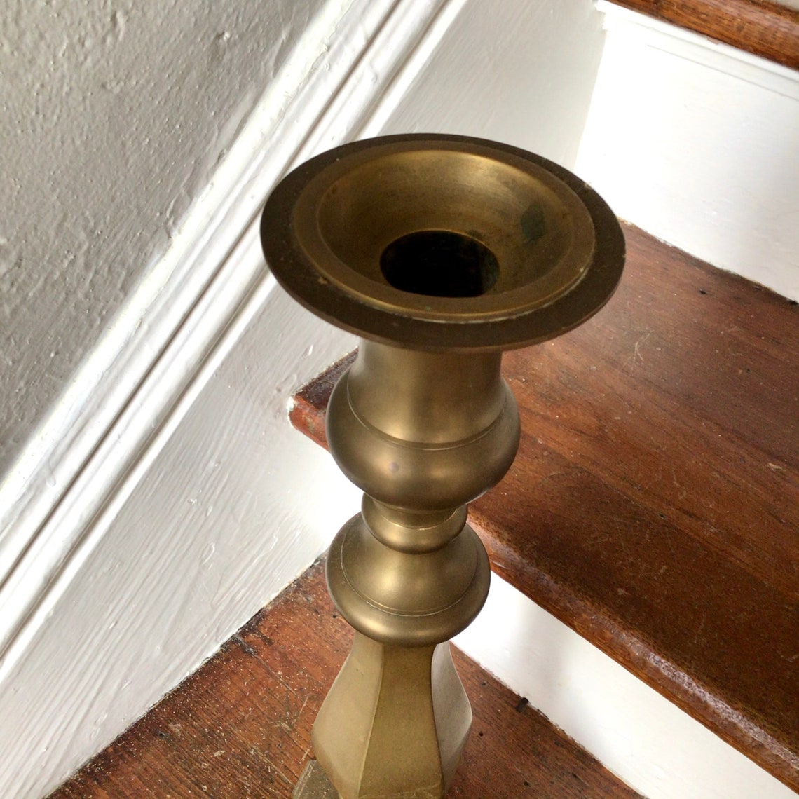 Pair Tall Brass Candlesticks Classic Statement | Etsy