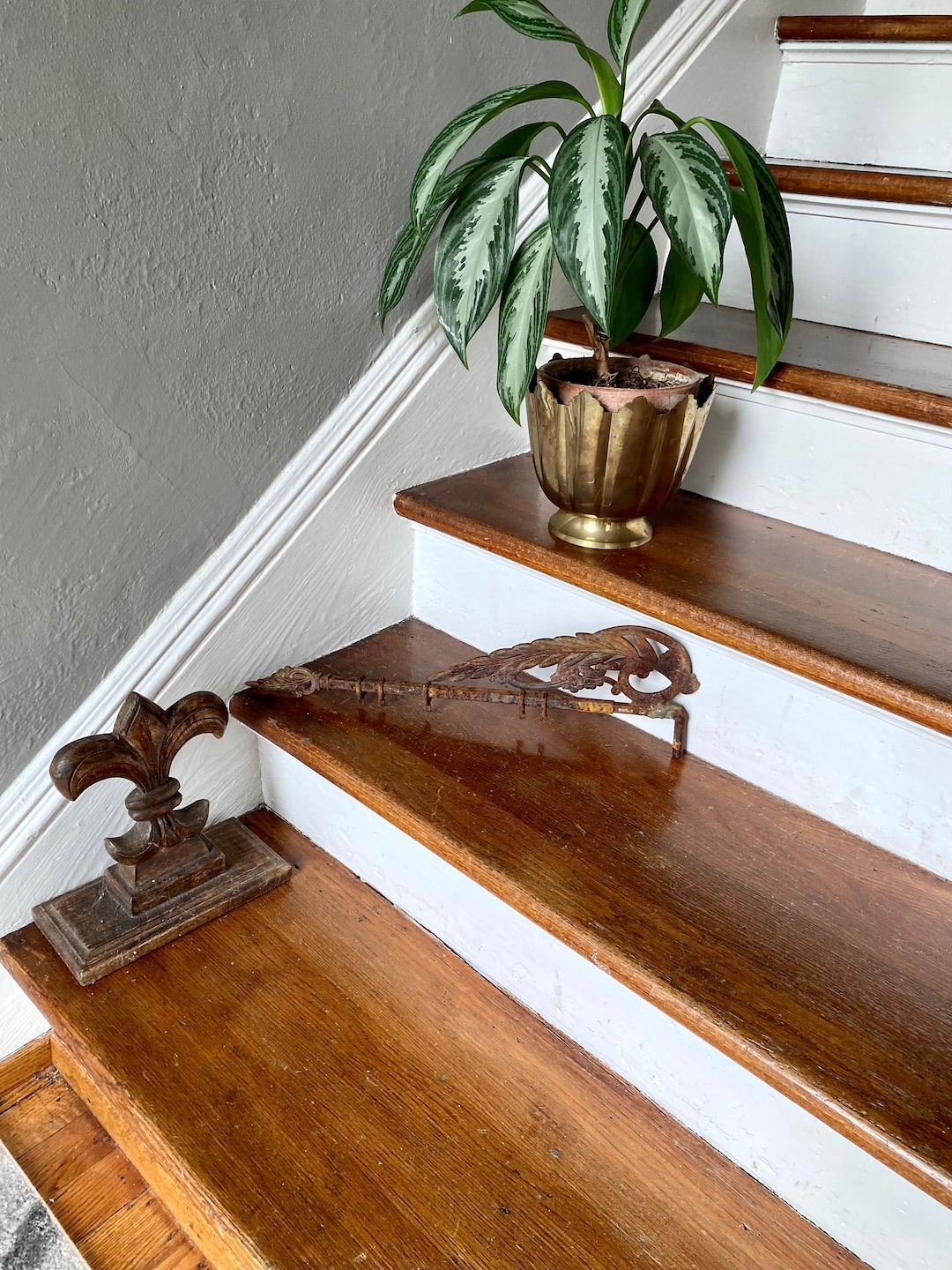 Antique Cast Iron Shop Sign Holder Bracket Post Mount - Etsy