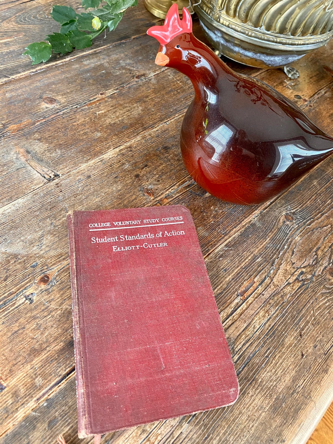 Beautiful Red Antique Book 1914 Student Standards of Action - Etsy