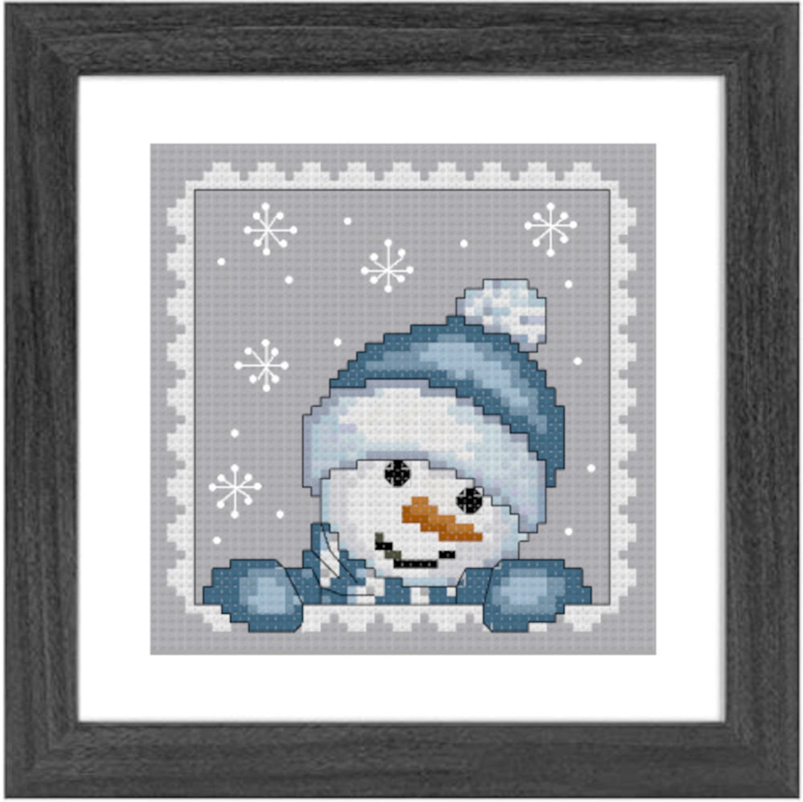 Winter Cross Stitch Pattern Snow Cross Stitch Pattern - Etsy