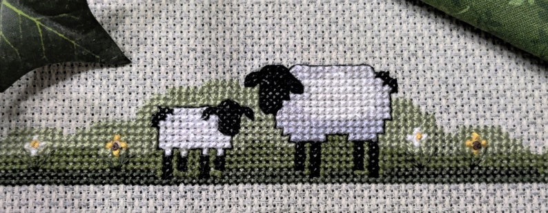Sheep Cross Stitch Cross Stitch Pattern PDF He Tends His - Etsy