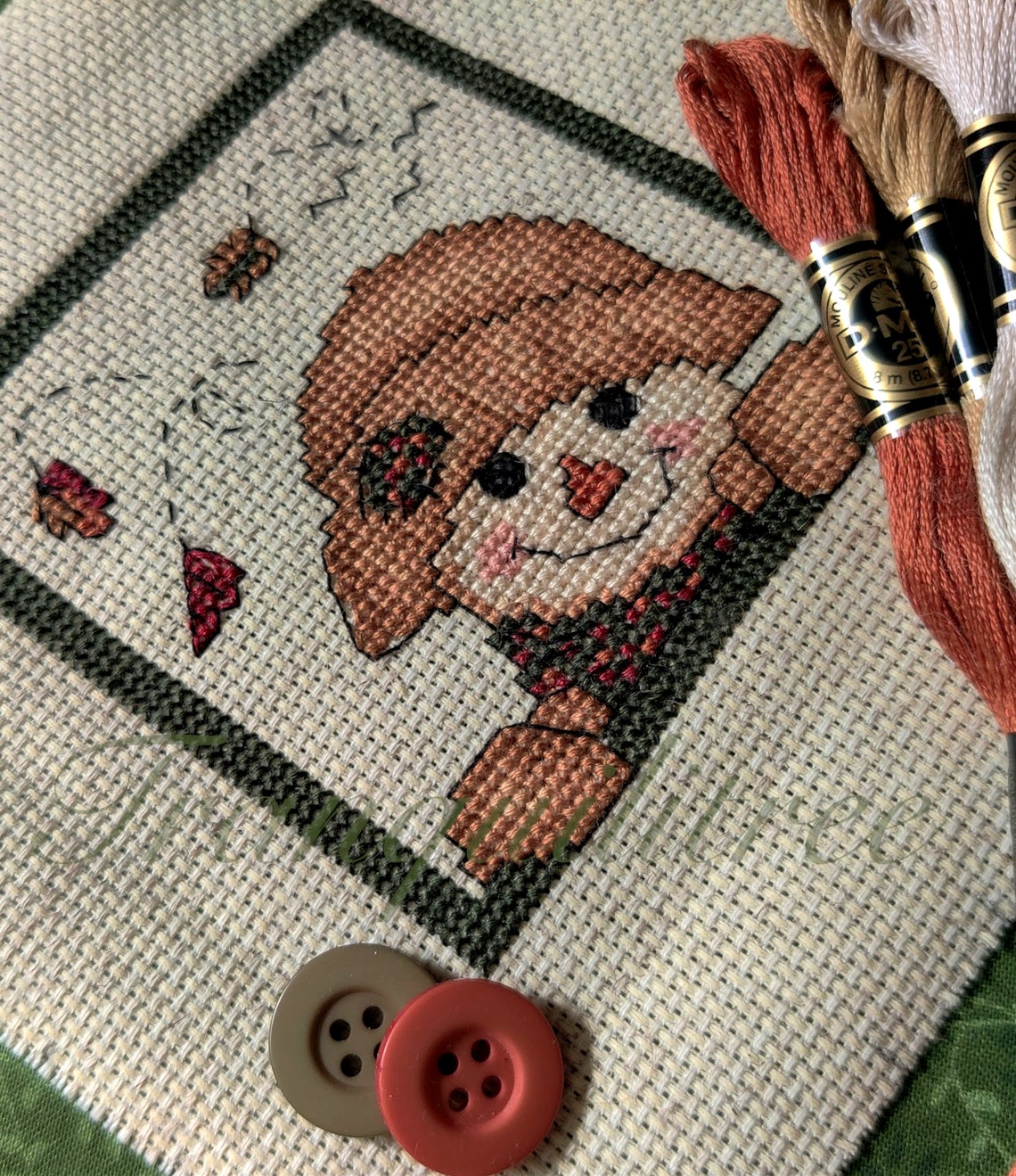 Primitive Cross Stitch Cross-stitch PDF Pattern Download Autumn Cross ...