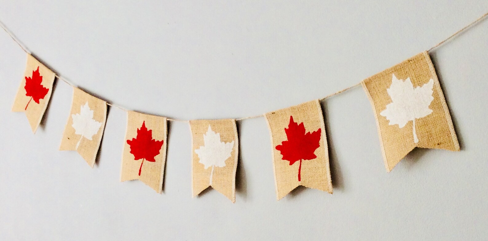 Canada Canadian Bunting Banner Hessian Burlap - Etsy UK