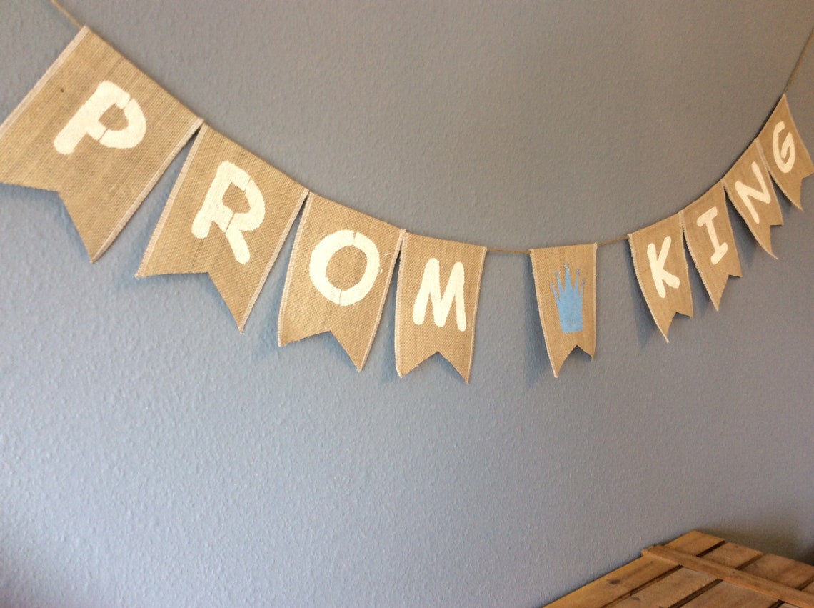 Prom King Prom Night Bunting Banner Picture Prop Vintage | Etsy