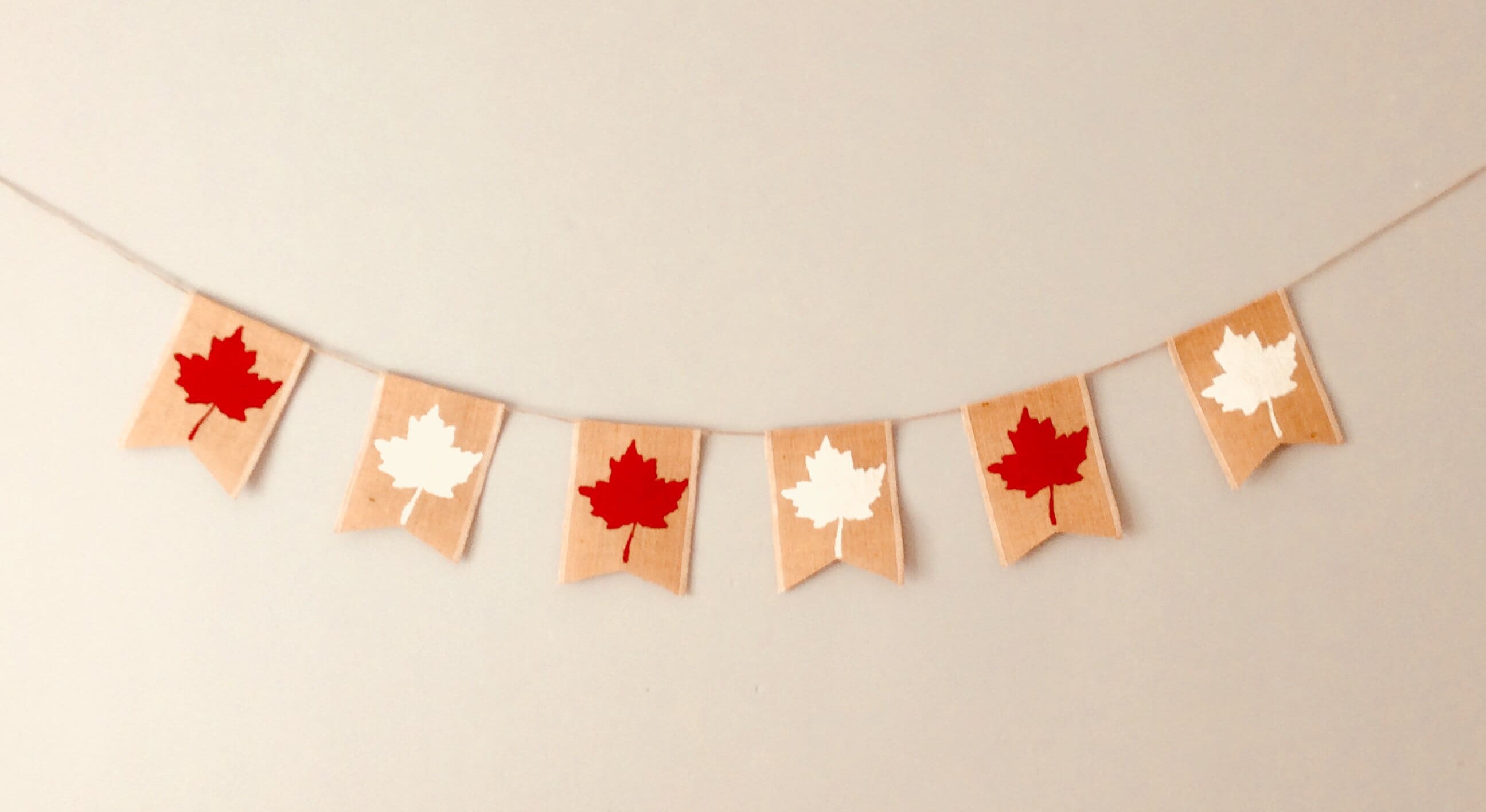Canada Canadian Bunting Banner hessian Burlap | Etsy