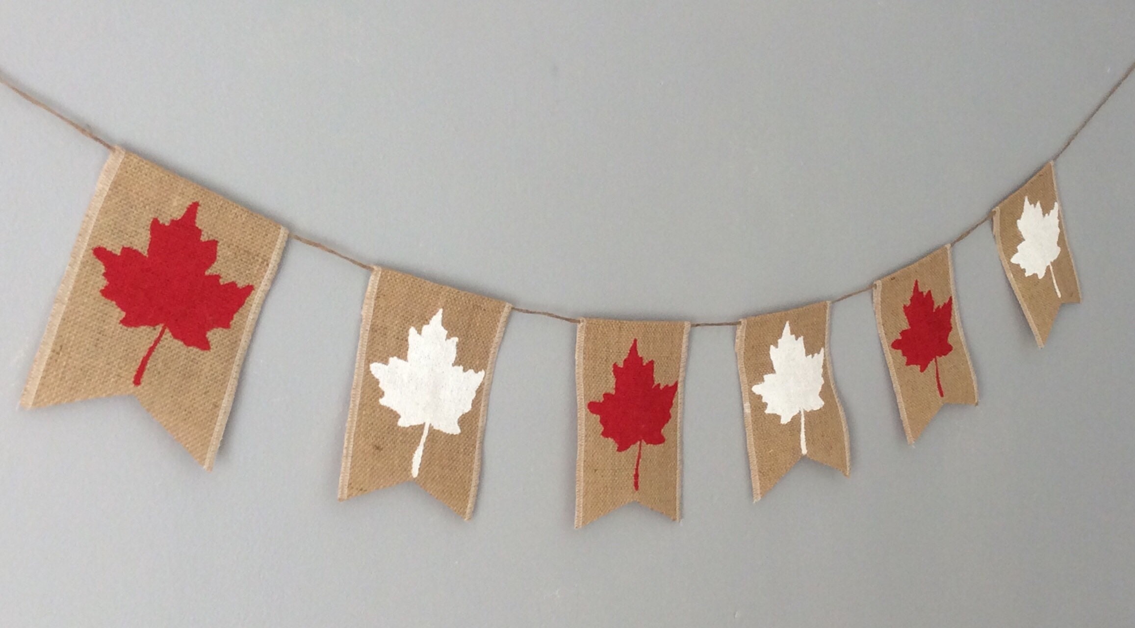 Canada Canadian Bunting Banner hessian Burlap | Etsy