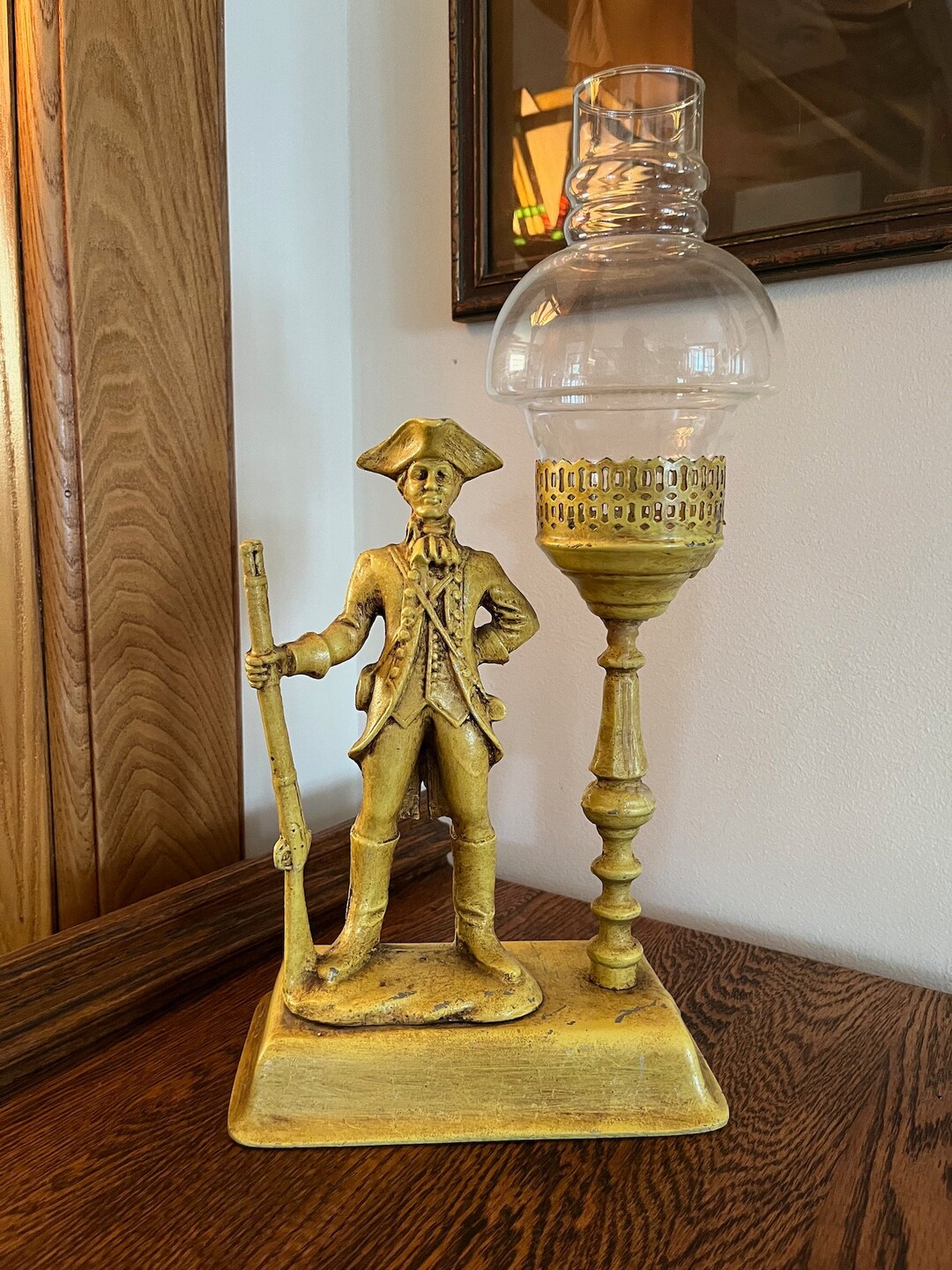 Vintage Antique Lantern British Soldier American Revolutionary War ...