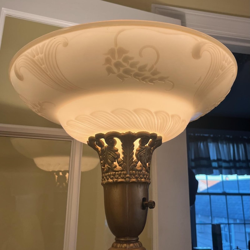Antique Lamp Shade - Etsy