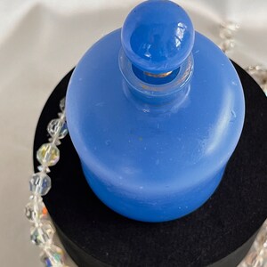 French Opaline Apothecary Bottle Blue Opaline Perfume Bottle Blue ...