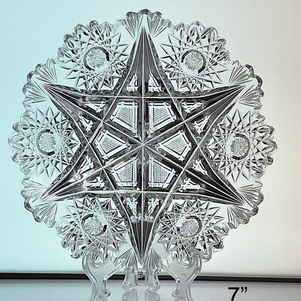 American Brilliant Cut Glass - Etsy