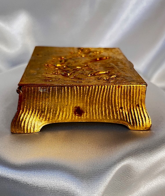 ANTIQUE-GILT Trinket Box-Austria Trinket Box-Desk Box… - Gem