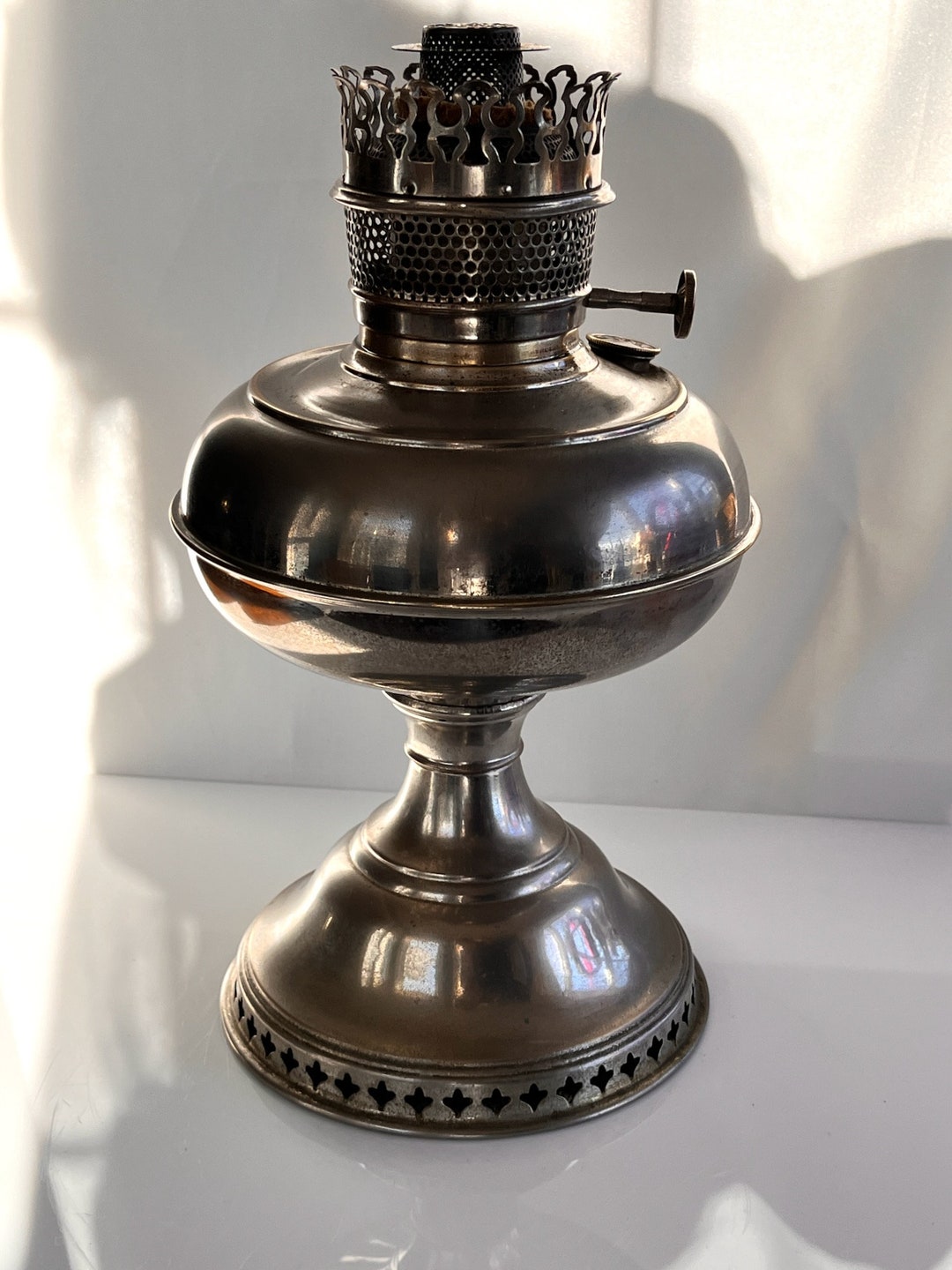 Antique Rayo Oil Lamp Rayo Kerosene Stand Lamp Rayo Center Draft Lamp ...