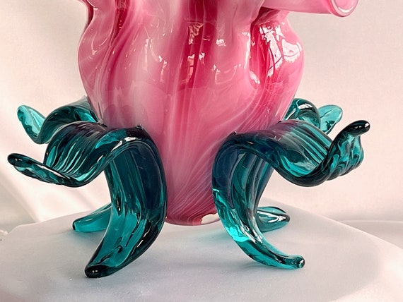 John Cook STUDIO ART Glass Flower Perfume Hand Blown … - Gem