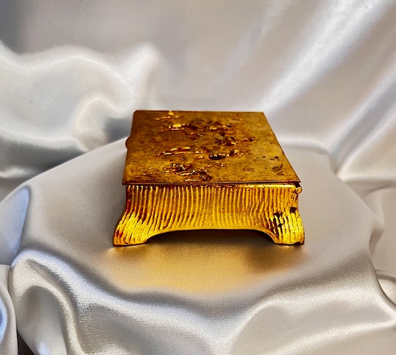 ANTIQUE-GILT Trinket Box-Austria Trinket Box-Desk Box… - Gem
