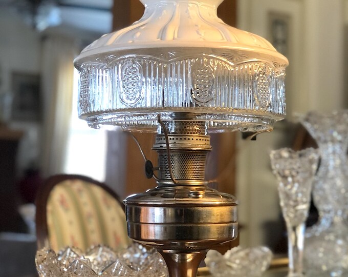 Aladdin Oil Lamp Model 12 Electrified Oil Lamp Aladdin Shade Aladdin ...
