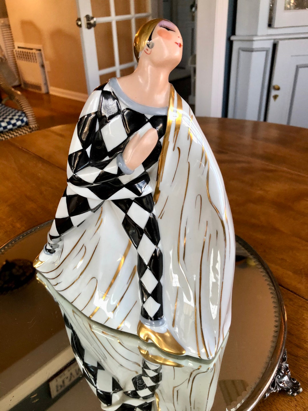 French Limoges Perfume Lamp-figurine Lamp-limoges-art Deco Figurine ...