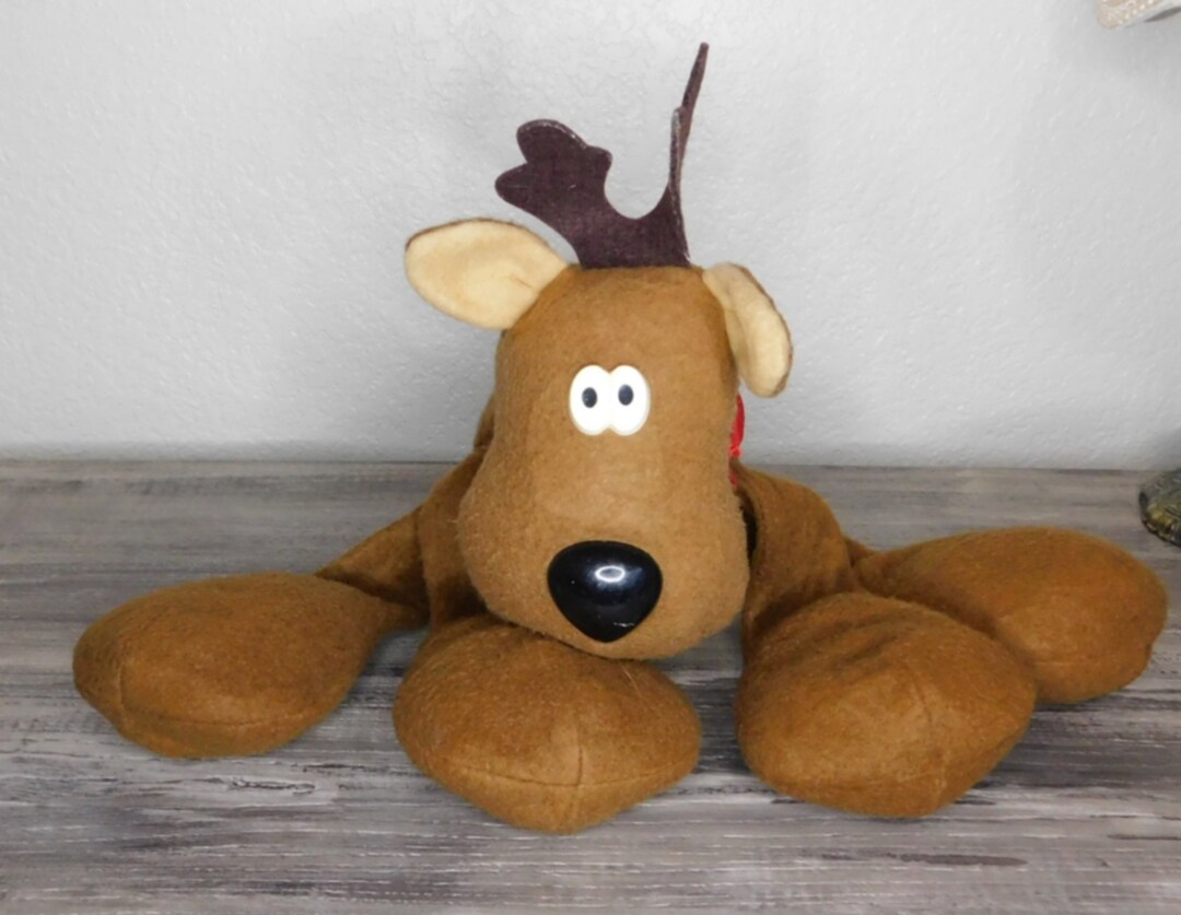 VINTAGE RODNEY REINDEER Plush/hallmark Rodney Reindeer/1980s Christmas ...