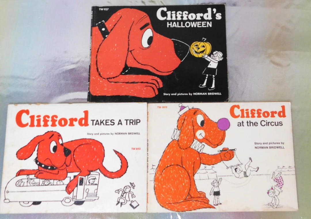 Vintage Clifford the Big Red Dog Scholastic Books 1970s ~ Set of 3 ...
