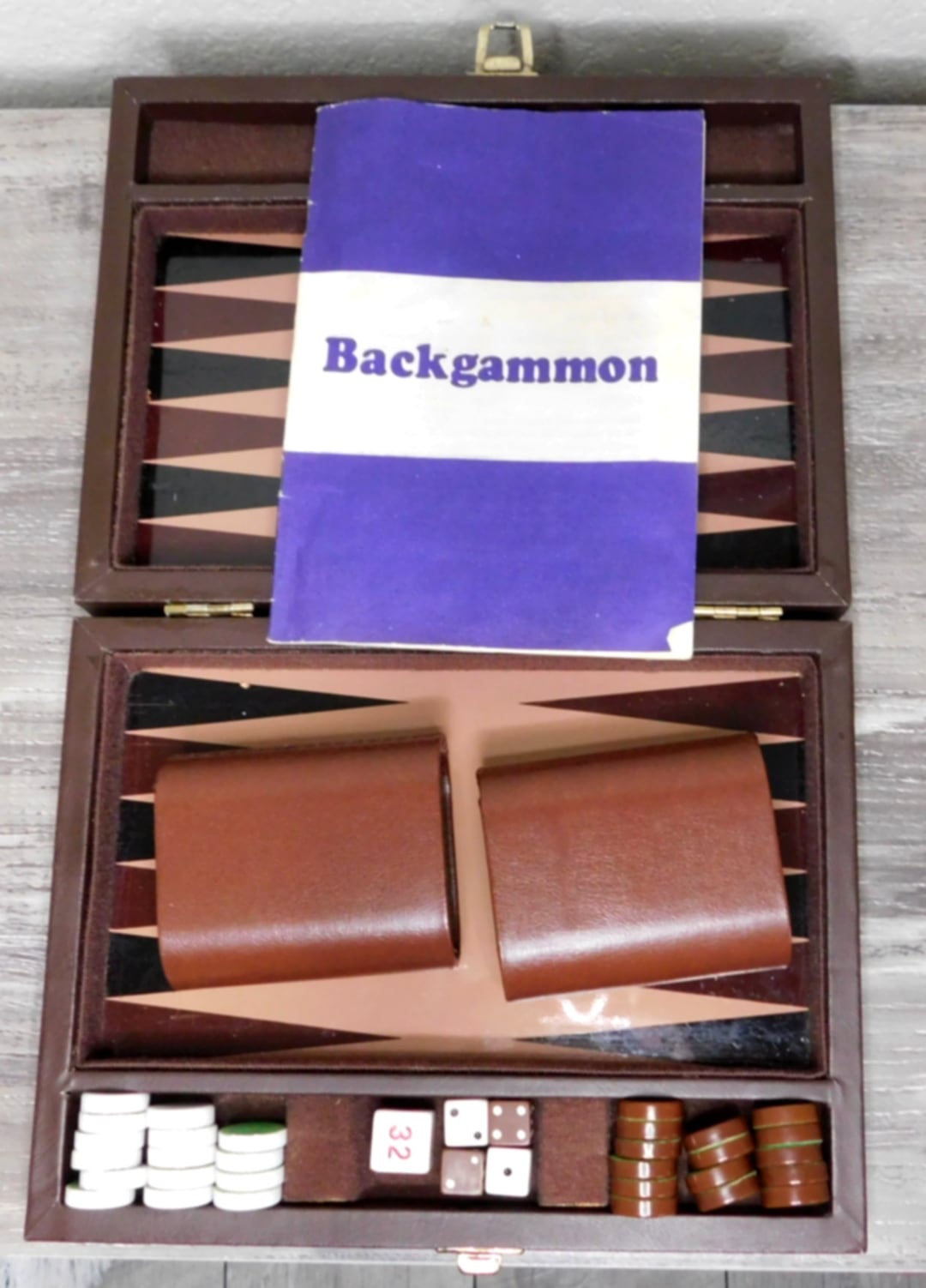 Vintage MAGNETIC BACKGAMMON Setcompact Travel Backgammon Gamecomplete ...