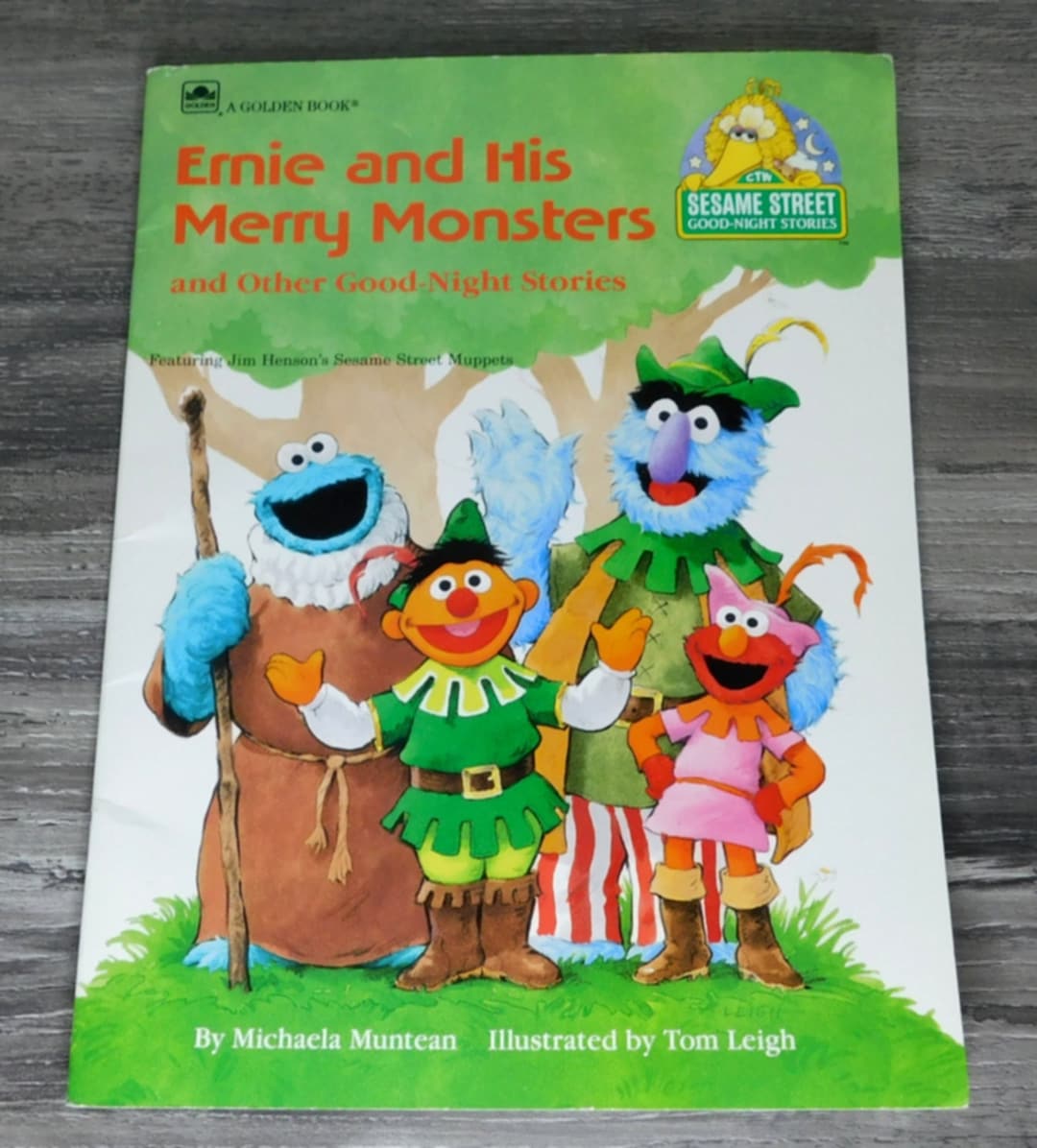 Vintage SESAME STREET BOOK Ernie & His Merry Monsters Paperback 1992 - Etsy
