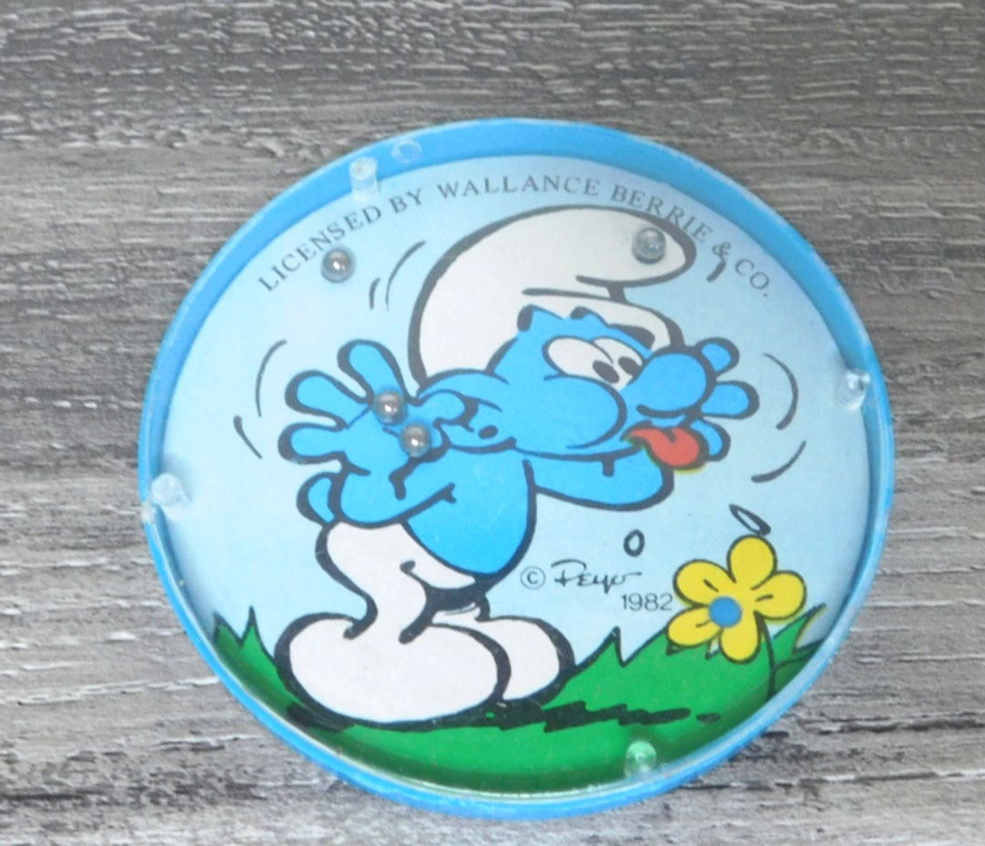 Vintage SMURF Round Hand Puzzle 1982 Smurf B.B. Puzzle - Etsy