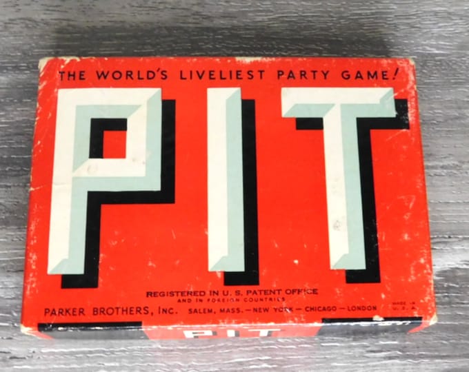 Vintage PIT CARD GAME 1940 Complete ~ Vintage Trading Card Game ~ Bull ...