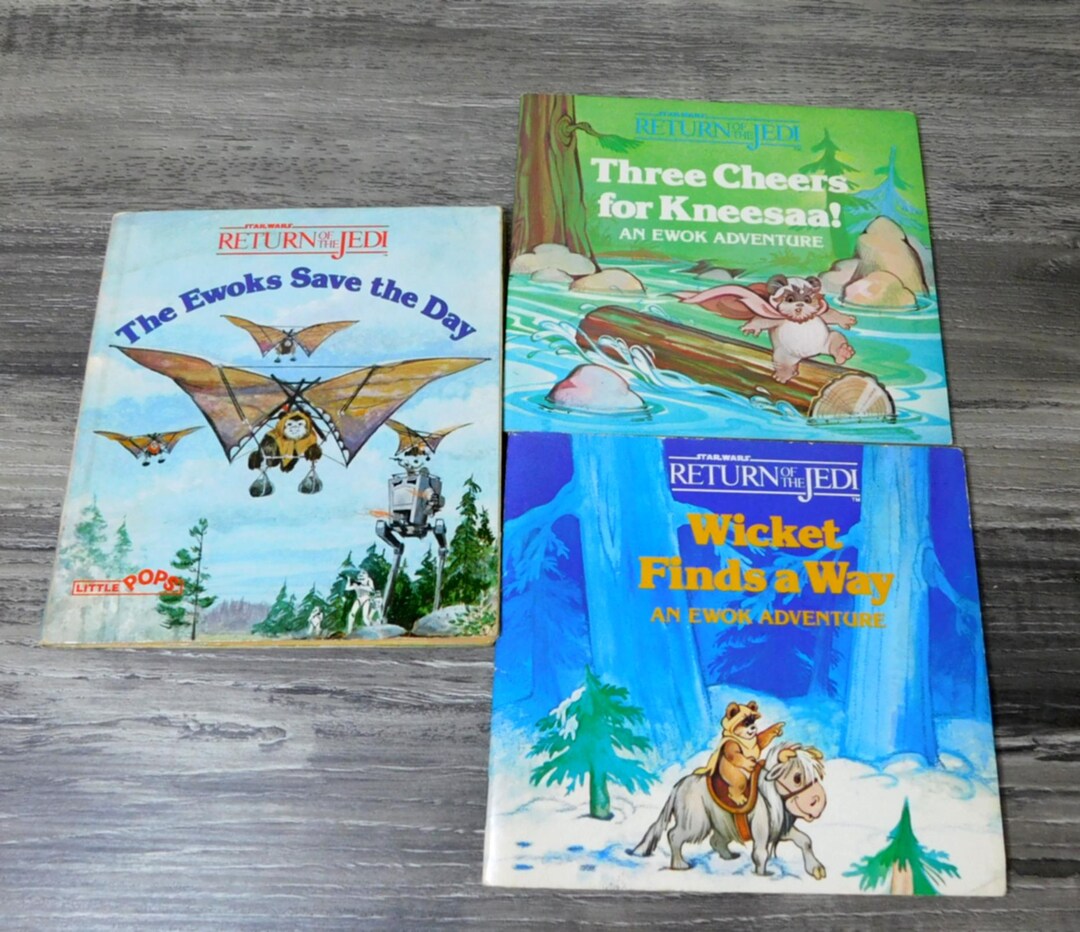 Vintage Ewoks Books Return of the Jedi Lot of 3 - Etsy