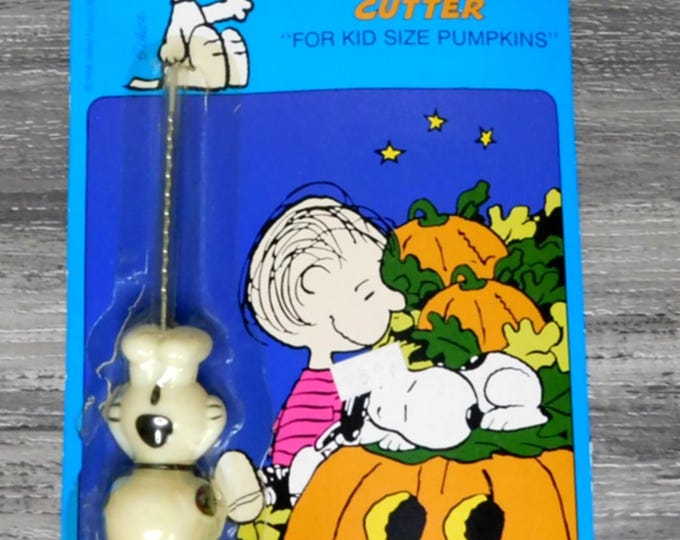 Vintage Pumpkin Carving Knife ~ Snoopy Pumpkin Cutter NOS ~ 1988 ...