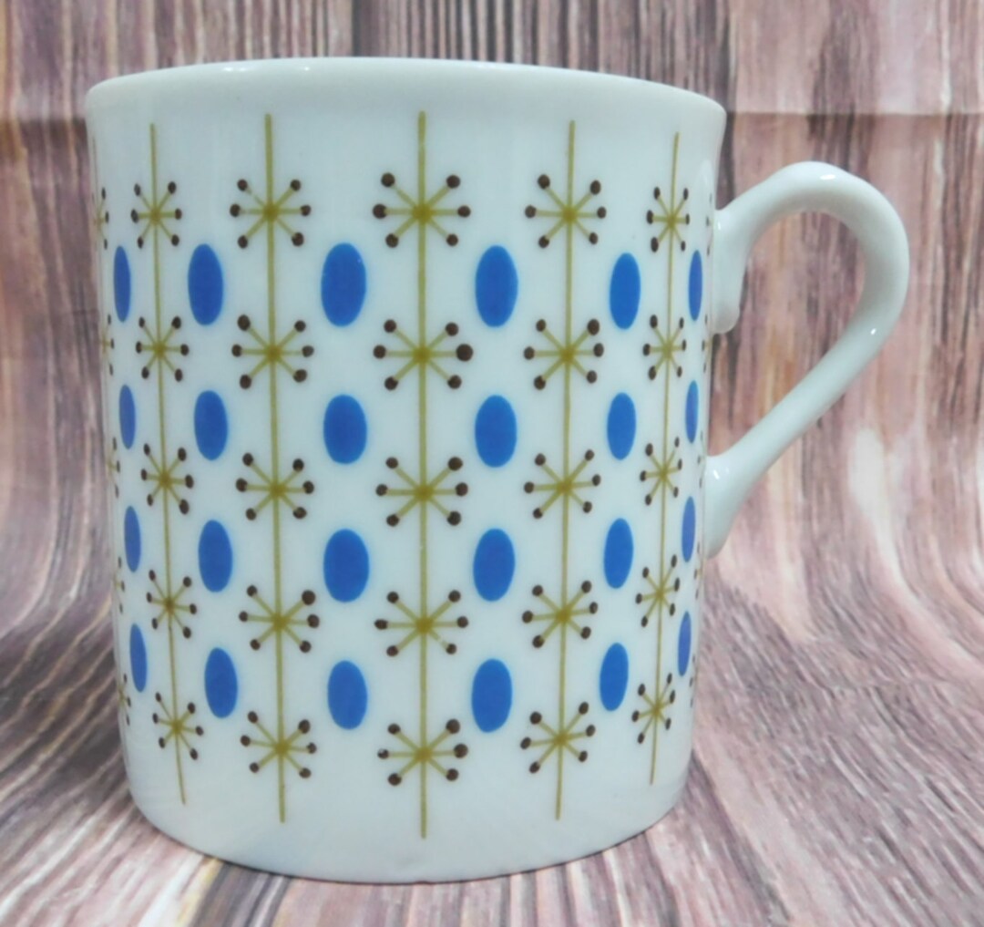 RETRO ATOMIC Cup/atomic Starburst Porcelain Mid Century Cup - Etsy