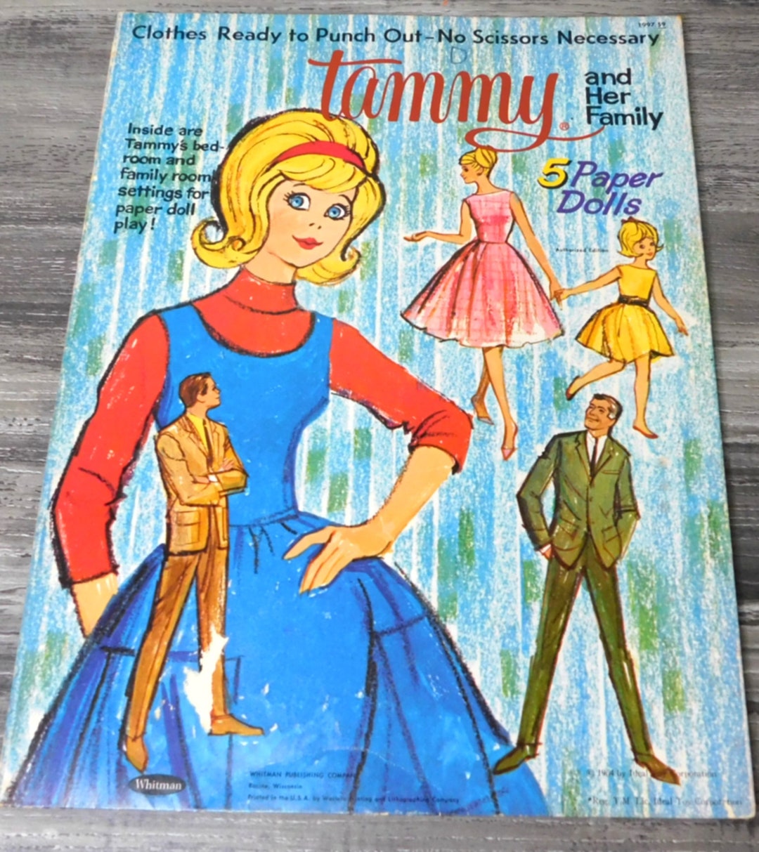 Vintage TAMMY PAPER Dolls ~ Ideal Toys~1964 ORIGINAL Whitman Publishing ...