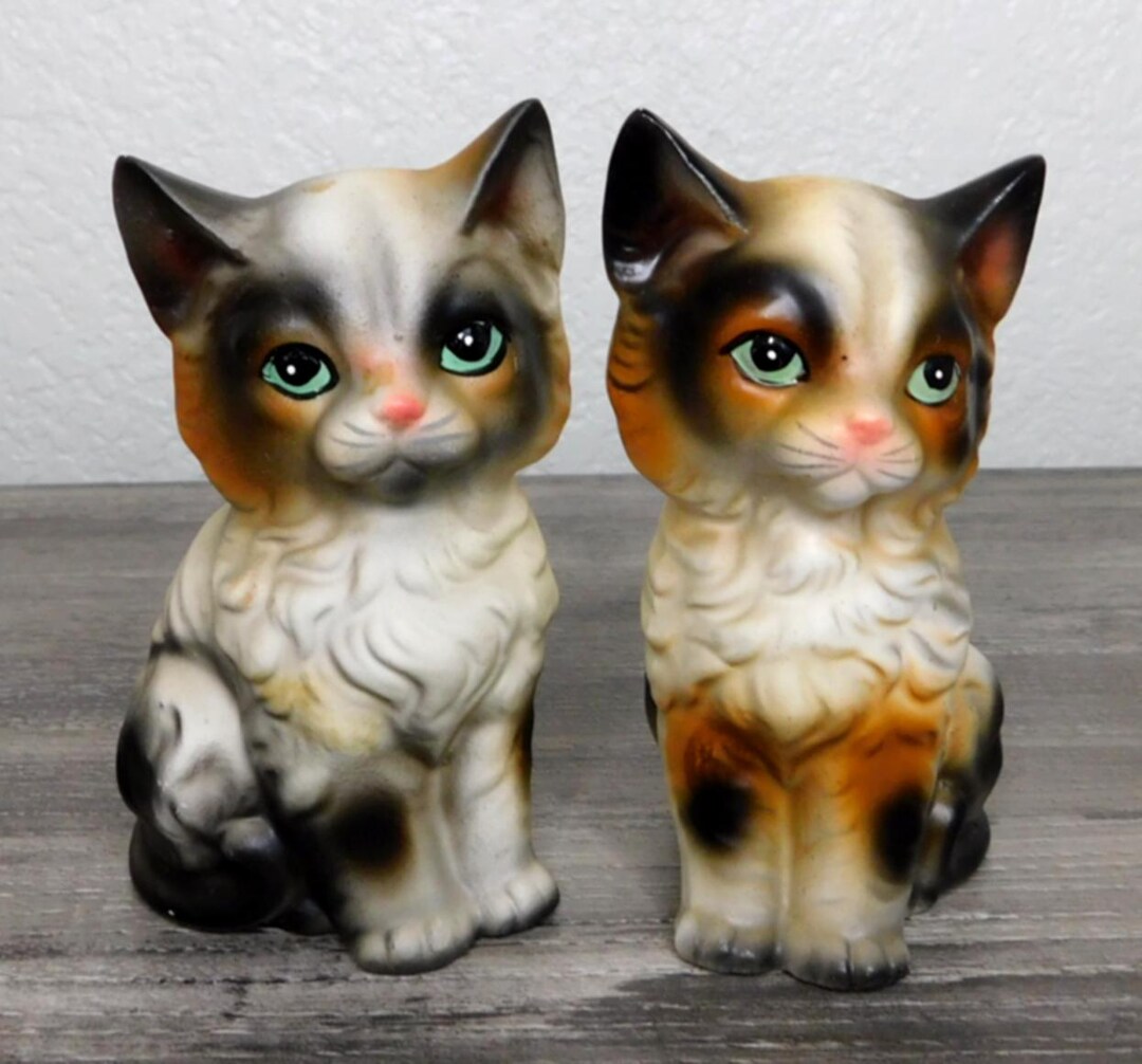 Vintage CALICO CAT Ceramic Shakers ~ Lego Japan ~ MCM Cat Shakers - Etsy