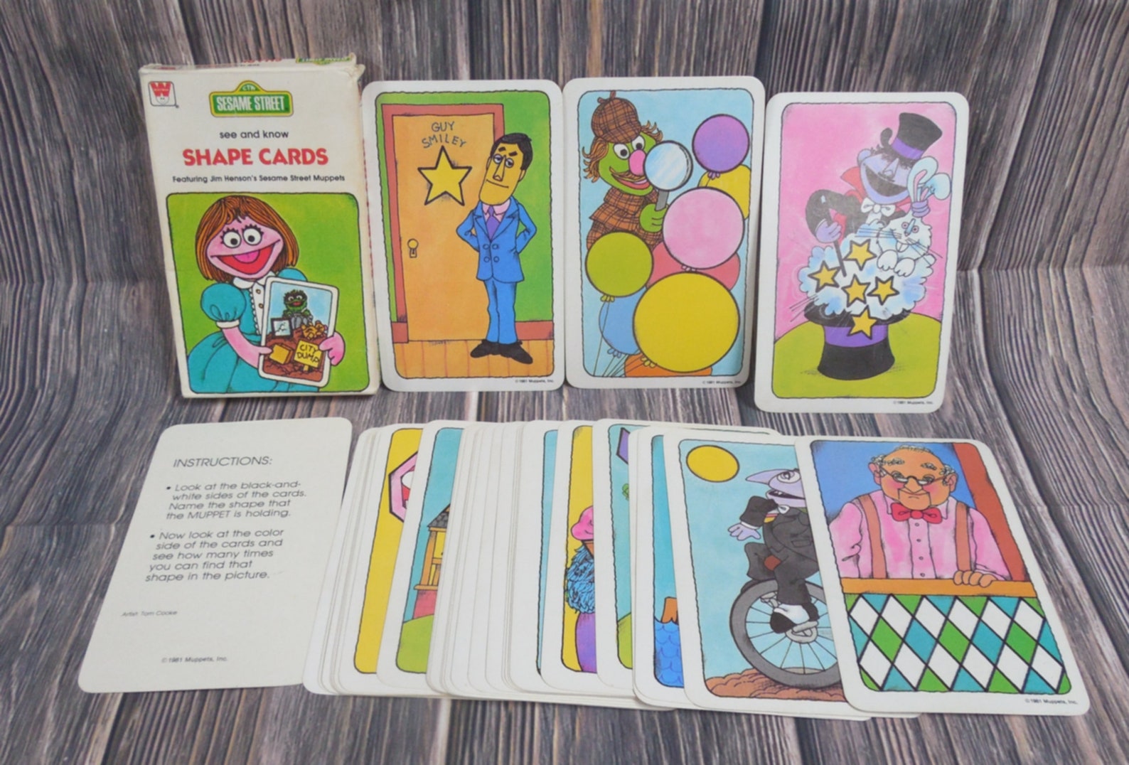 Sesame Street Shape Cards/sesame Street Early Learning - Etsy