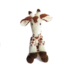 Knitted Giraffe, PDF Pattern, Knitting Pattern, DIY, Knitted Giraffe ...