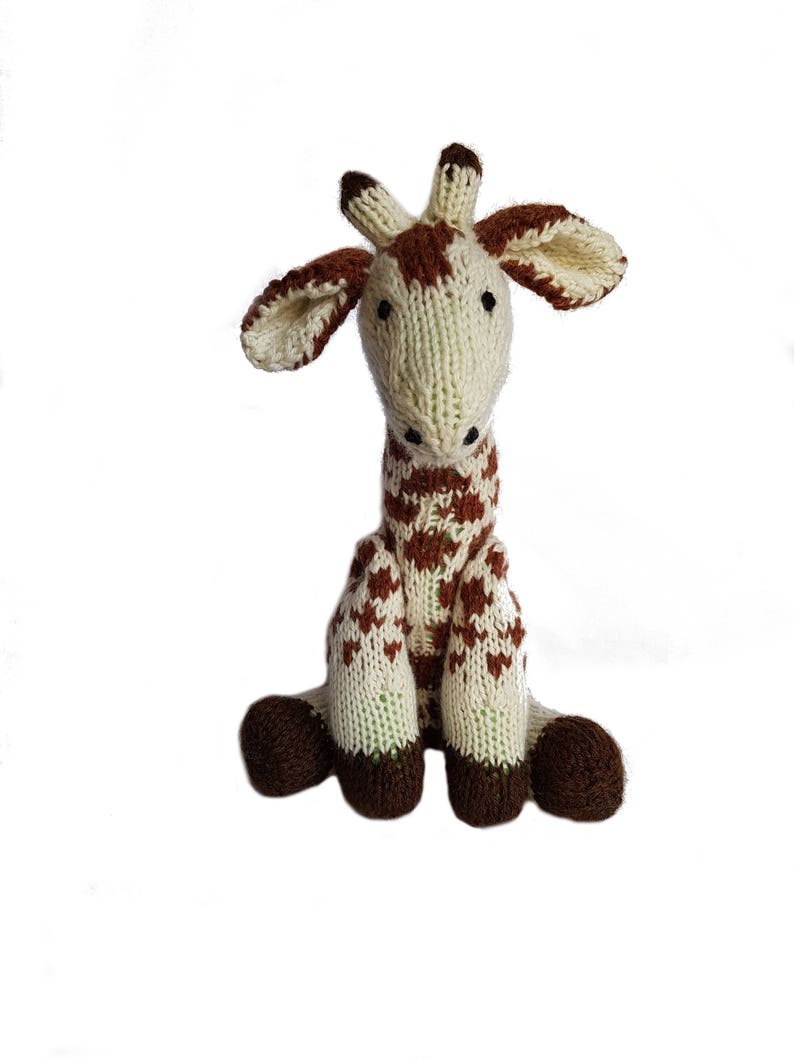 Knitted Giraffe, PDF Pattern, Knitting Pattern, DIY, Knitted Giraffe ...